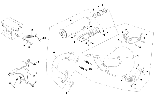 Exhaust (ADLY RT-50 Road Tracer)